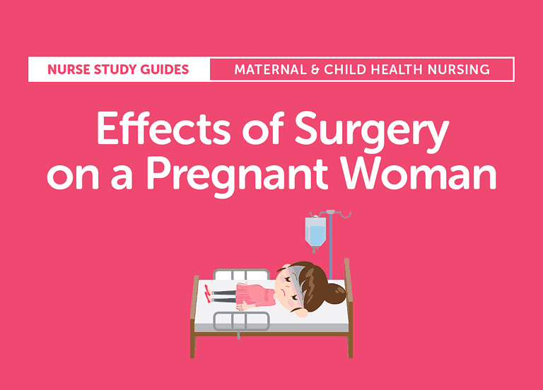 Effects Of Surgery On Pregnant Woman Maternity Nursing Study Guide
